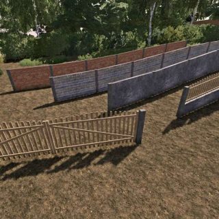 Pack Of Walls v1.0 FS22 Mod | Farming Simulator 22 Mod