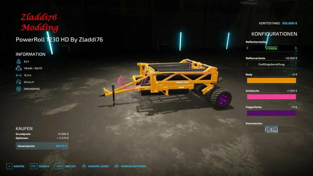 Power Roll 1230 HD v1.0 FS22 Mod | Farming Simulator 22 Mod