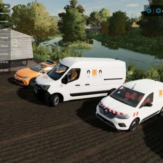 Renault Master Orange Electrical Services v1.0 FS22 Mod | Farming ...