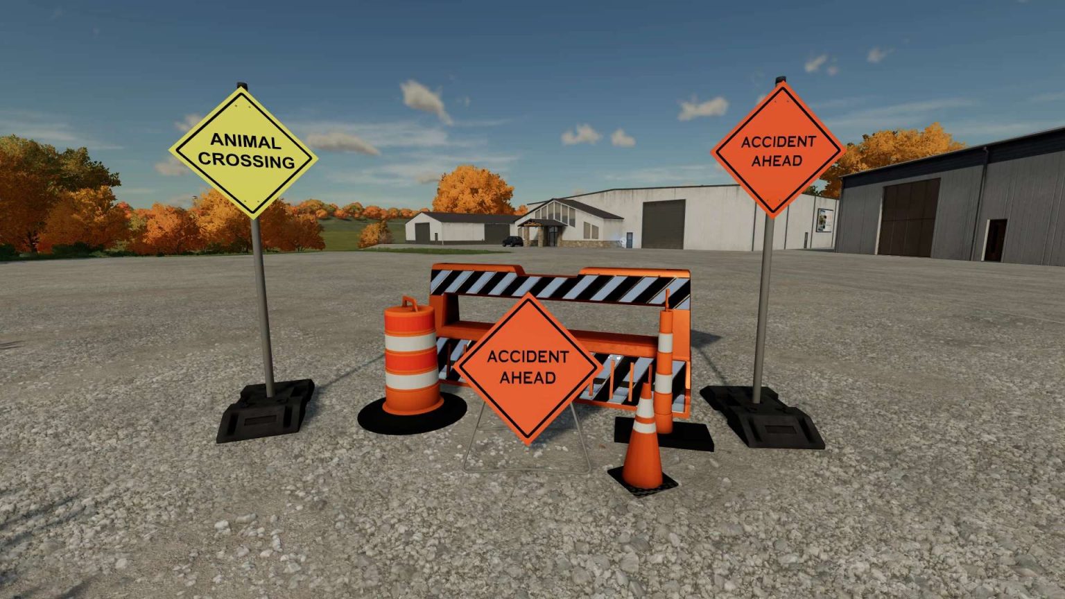 Road Safety Pack v1.0 FS22 Mod | Farming Simulator 22 Mod