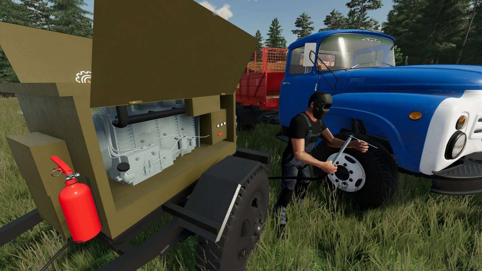 SAC welding machine v2.1.1 FS22 Mod | Farming Simulator 22 Mod