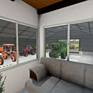 Shed With Workshop And Office v1.0 FS22 Mod | Farming Simulator 22 Mod