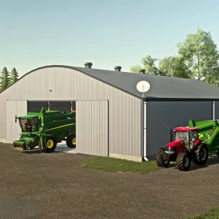 Shed With Workshop And Office v1.0 FS22 Mod | Farming Simulator 22 Mod