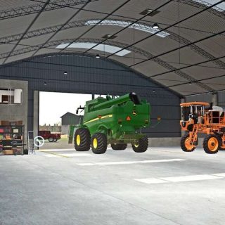 Shed With Workshop And Office v1.0 FS22 Mod | Farming Simulator 22 Mod