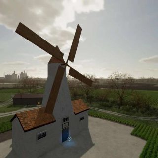 The White Mill v1.0 FS22 Mod | Farming Simulator 22 Mod