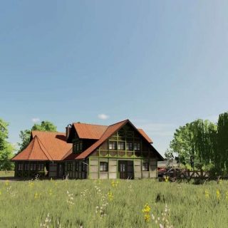 Timbered Houses v1.0 FS22 Mod | Farming Simulator 22 Mod