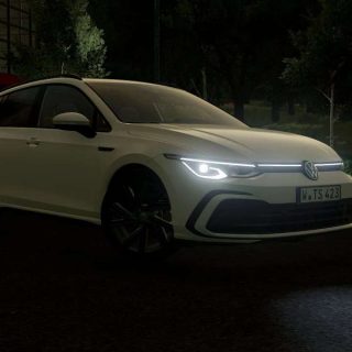 Volkswagen Golf 8 R Variant v1.1 FS22 Mod | Farming Simulator 22 Mod
