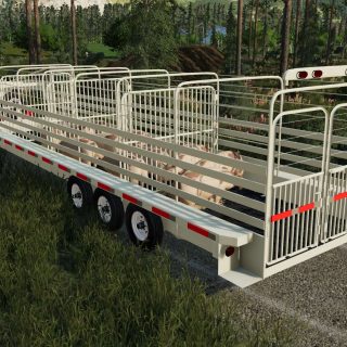 32FT Gooseneck Trailer v2.1 FS22 Mod | Farming Simulator 22 Mod