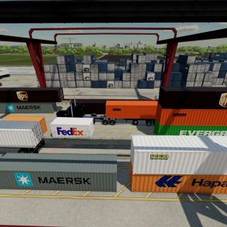 Container Pack v1.0 FS22 Mod | Farming Simulator 22 Mod