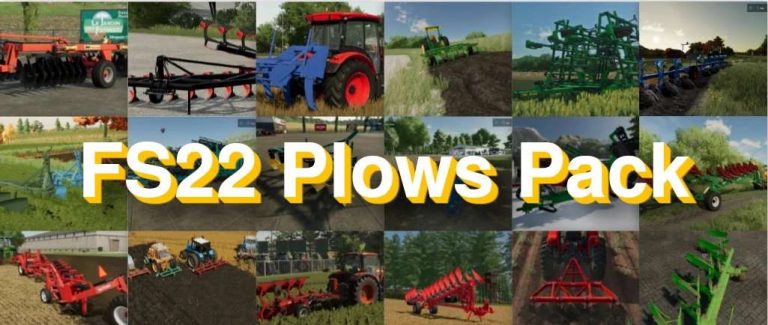 Plows Pack by Tanoss v1.0 FS22 Mod | Farming Simulator 22 Mod