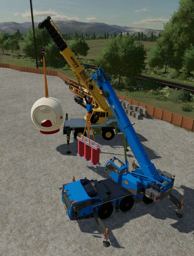 FSMs 3 Axle Terex Crane Edit v1.0 FS22 Mod | Farming Simulator 22 Mod