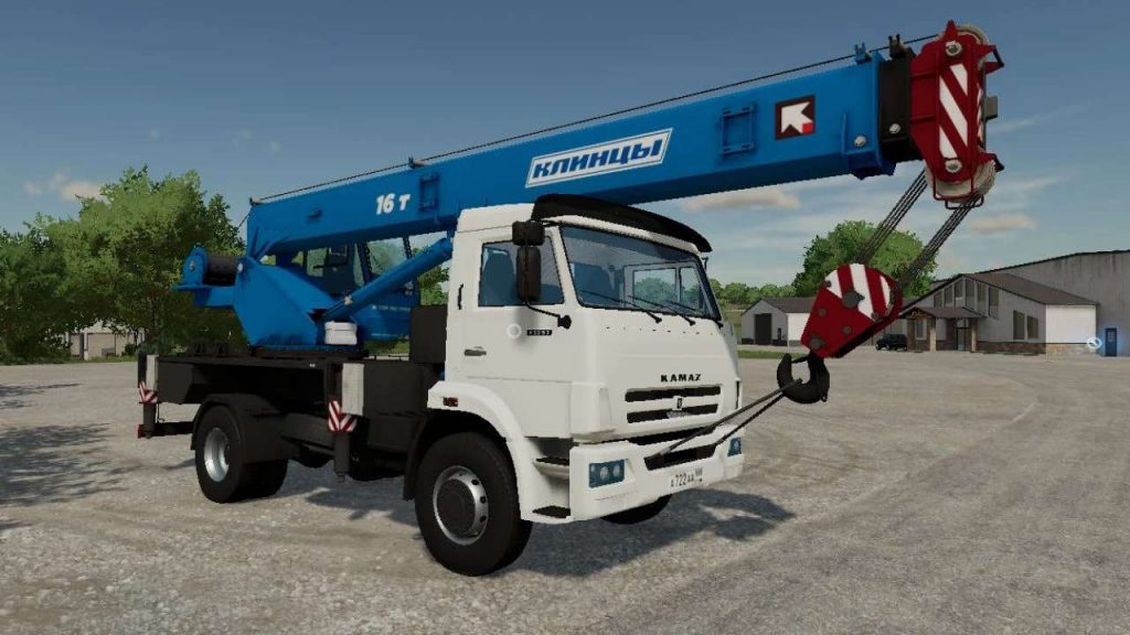 Kamaz crane Klincy 4x2 v2.0 FS22 Mod | Farming Simulator 22 Mod
