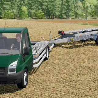 Lizard Rumbler Tow Car & Tow Trailers v1.0 FS22 Mod | Farming Simulator ...