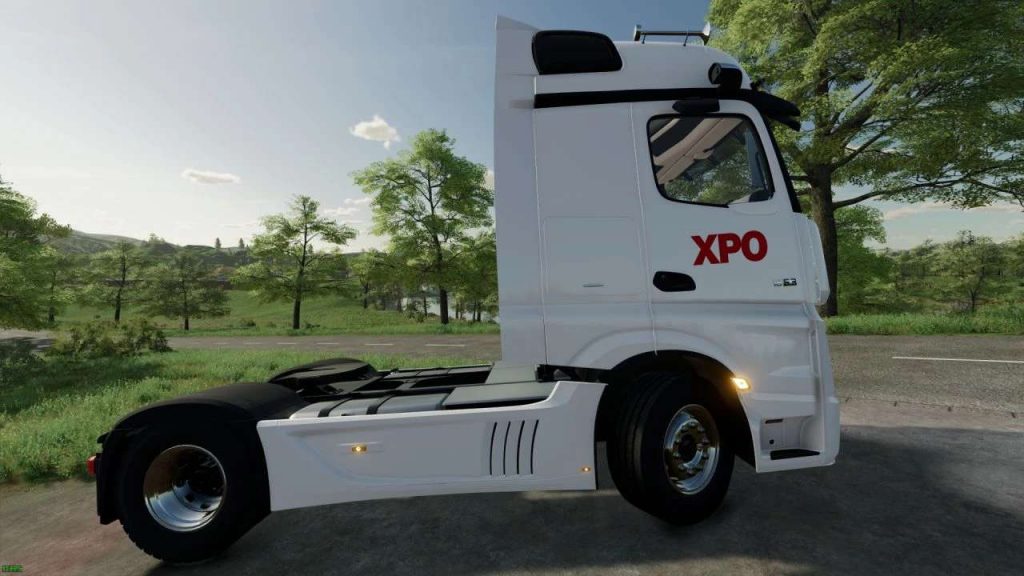 Mercedes Actros 2022 XPO Logistics v1.0 FS22 Mod | Farming Simulator 22 Mod