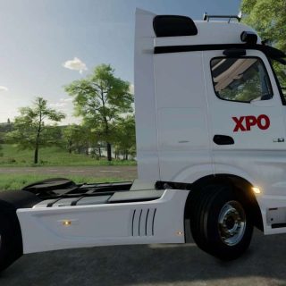 Mercedes Actros 2022 XPO Logistics v1.0 FS22 Mod | Farming Simulator 22 Mod