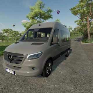 Mercedes-Benz Sprinter Tourer Catteau Voyages v1.1 FS22 Mod | Farming ...