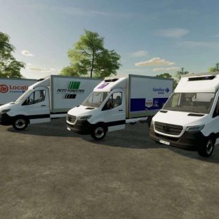 Mercedes Sprinter Hatchback Rental Companies v1.0 FS22 Mod | Farming ...
