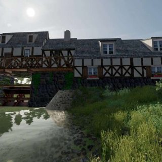 Normandy WaterMill v1.0 FS22 Mod | Farming Simulator 22 Mod