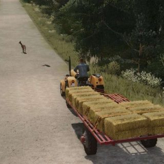 Old Bale Trailer v1.0 FS22 Mod | Farming Simulator 22 Mod