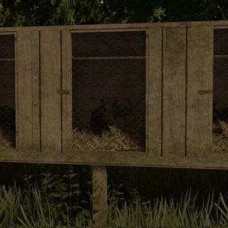 Polish Rabbit Cages v1.0 FS22 Mod | Farming Simulator 22 Mod