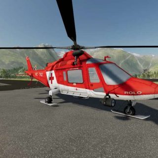 Rescue Chopper v1.1 FS22 Mod | Farming Simulator 22 Mod