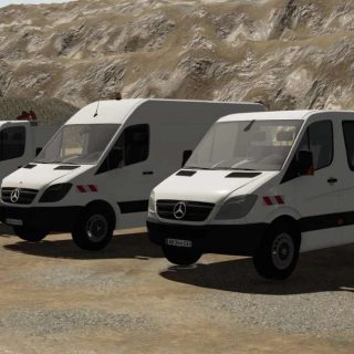 TMP Mercedes Sprinter v1.0 FS22 Mod | Farming Simulator 22 Mod