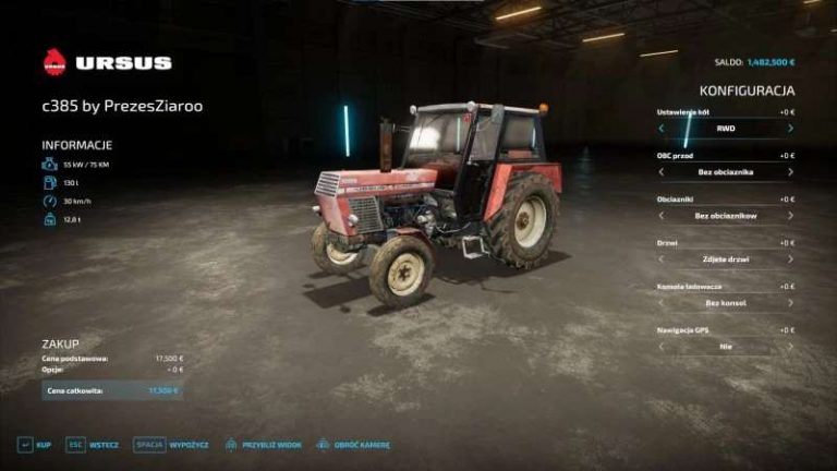 Ursus C385 v1.0 FS22 Mod | Farming Simulator 22 Mod