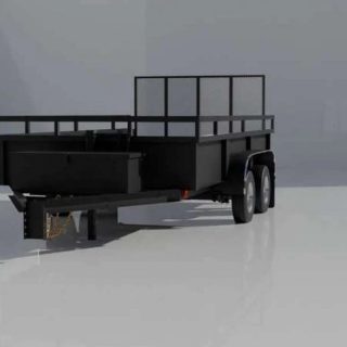 16ft bumperpull trailer Landscape v1.0 FS22 Mod | Farming Simulator 22 Mod