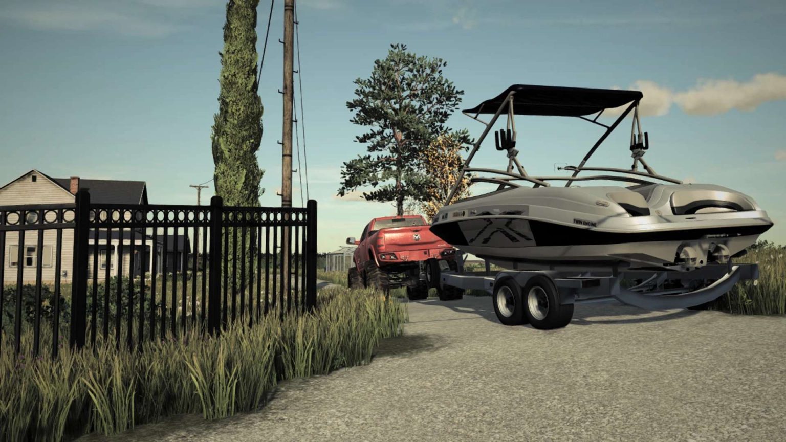 212X Yamaha Fishing Boat and Trailer V1.0 FS22 Mod | Farming Simulator ...