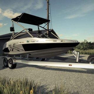 212X Yamaha Fishing Boat and Trailer V1.0 FS22 Mod | Farming Simulator ...