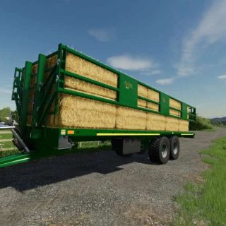Bailey Bale And Pallet Trailer v1.0 FS22 Mod | Farming Simulator 22 Mod