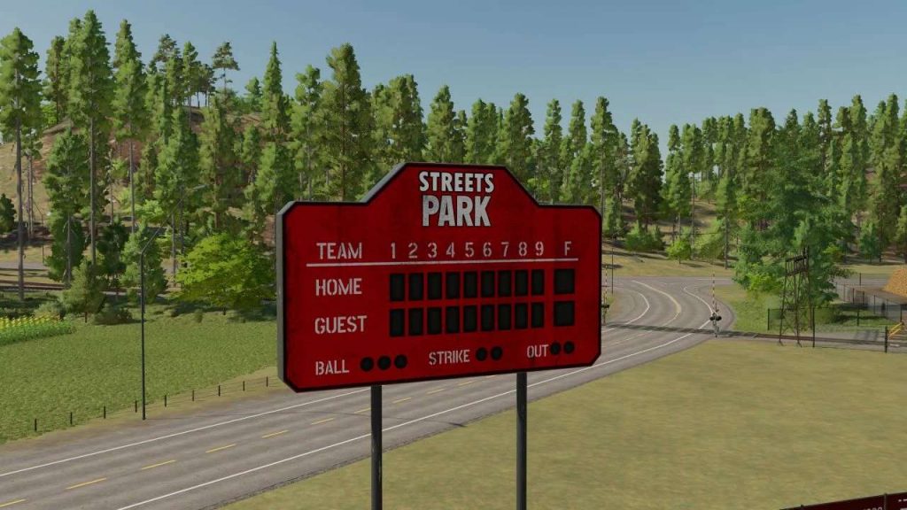 Baseball terrain v1.0 FS22 Mod | Farming Simulator 22 Mod