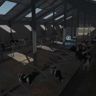 Big Cow Barn v1.1 FS22 Mod | Farming Simulator 22 Mod