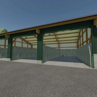 Bunker Silo Hall v1.1 FS22 Mod | Farming Simulator 22 Mod