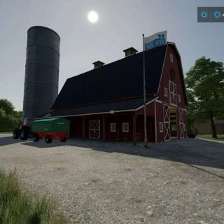 Canadian Dairy Flag Placeable v1.0 FS22 Mod | Farming Simulator 22 Mod