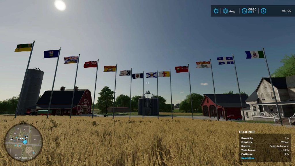 Canadian Provinces & Territories Flags Pack v1.0 FS22 Mod | Farming ...