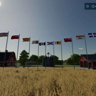 Canadian Provinces & Territories Flags Pack v1.0 FS22 Mod | Farming ...