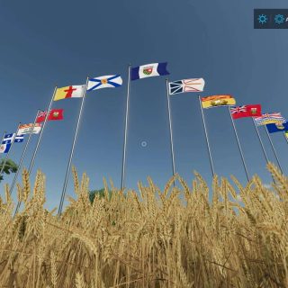 Canadian Provinces & Territories Flags Pack v1.0 FS22 Mod | Farming ...