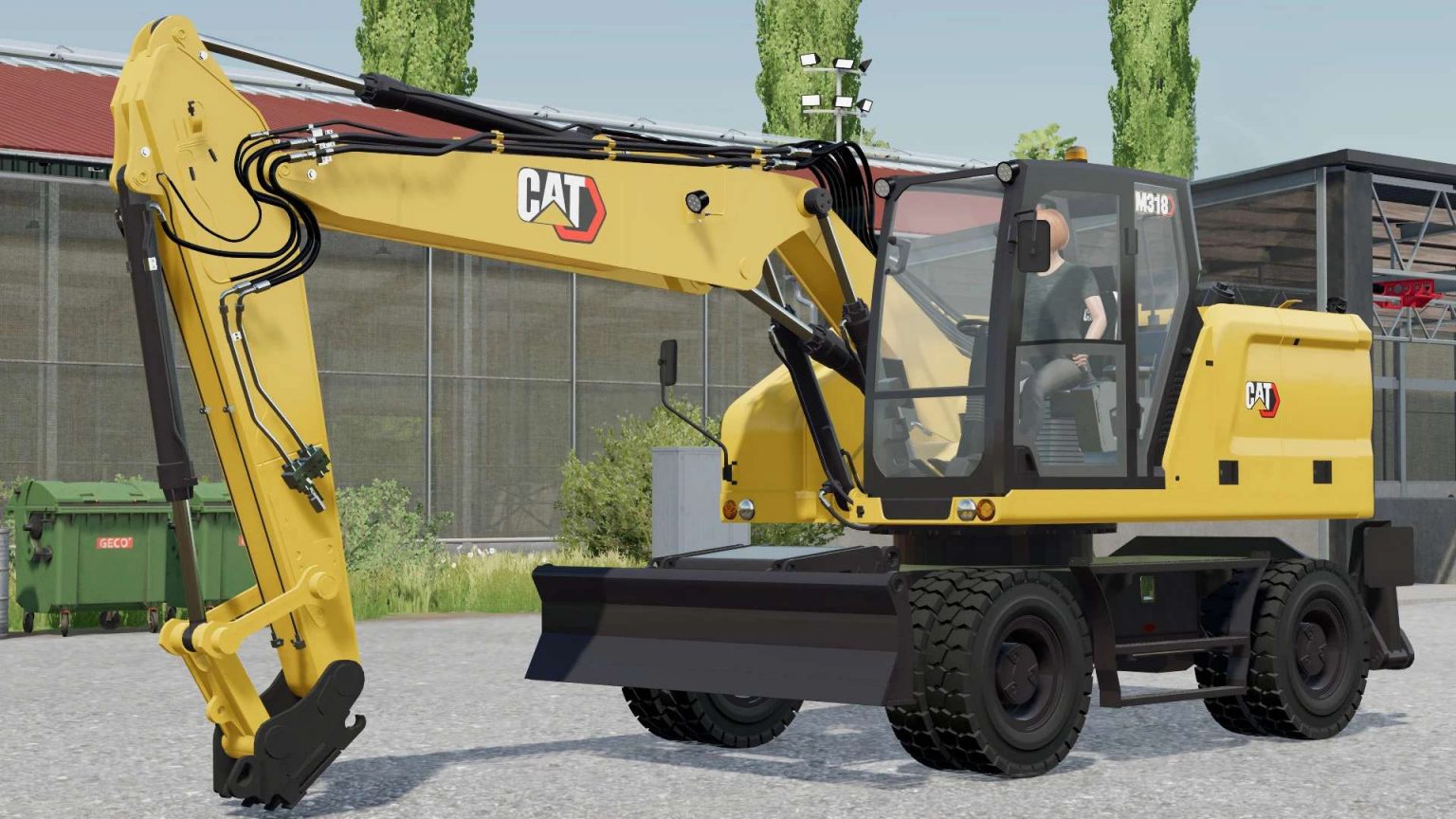 CAT M318 v1.0 FS22 Mod | Farming Simulator 22 Mod