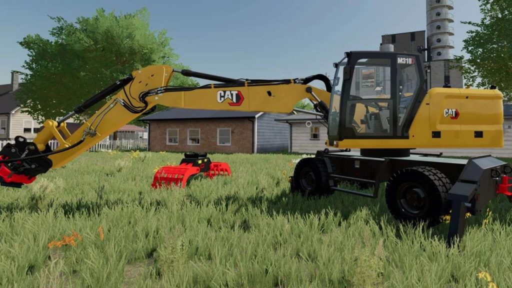 CAT M318 v1.0 FS22 Mod | Farming Simulator 22 Mod