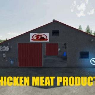 CHICKEN MEAT PRODUCTION v1.0 FS22 Mod | Farming Simulator 22 Mod