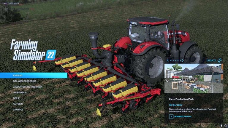 Custom Main Menu Background v1.0 FS22 Mod | Farming Simulator 22 Mod