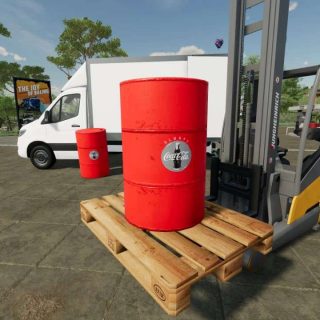 Decorative barrel (oil) v1.0 FS22 Mod | Farming Simulator 22 Mod