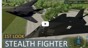 F-117 Stealth Fighter v1.0 FS22 Mod | Farming Simulator 22 Mod