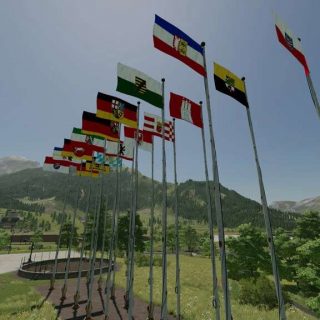 Flags Of German Federal States v1.0 FS22 Mod | Farming Simulator 22 Mod
