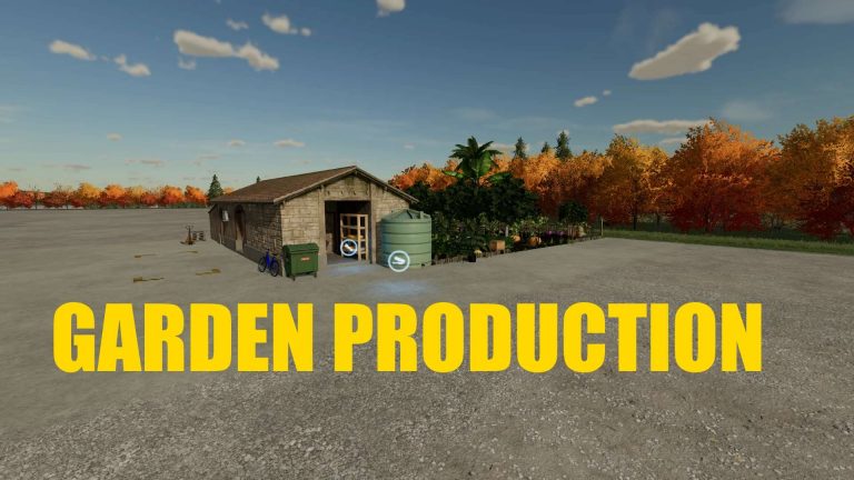 GARDEN PRODUCTION V1.0 FS22 Mod | Farming Simulator 22 Mod