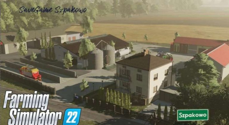 Savegame SZPAKOWO v1.0 FS22 Mod | Farming Simulator 22 Mod