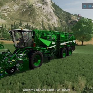Grimme Rexor 6300 Black Hawk v1.0 FS22 Mod | Farming Simulator 22 Mod