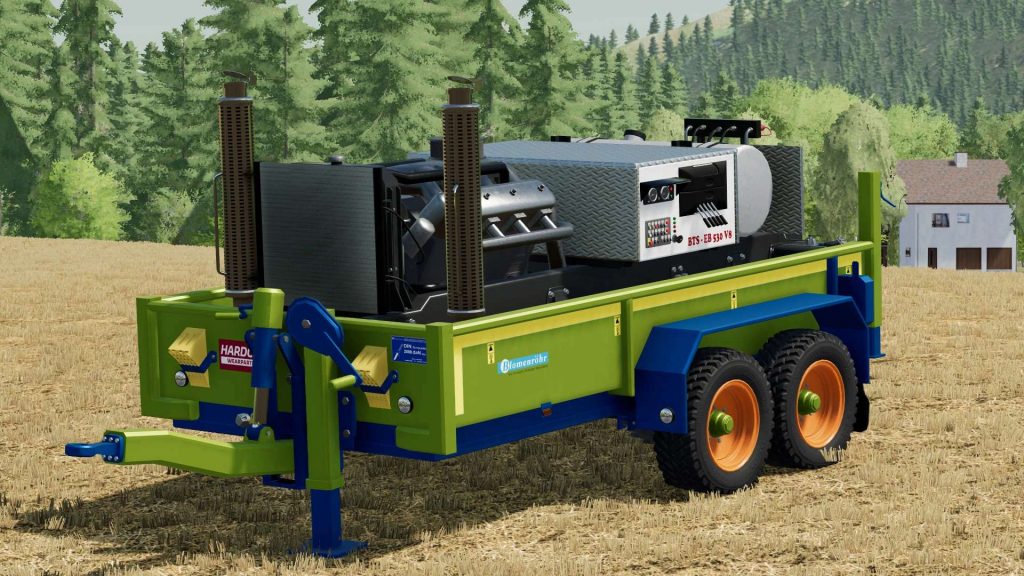 Homemade Stationary Engine Trailer v1.0 FS22 Mod | Farming Simulator 22 Mod