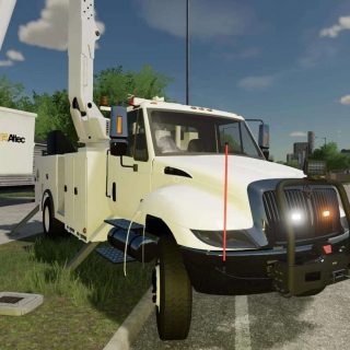International bucket truck v1.0 FS22 Mod | Farming Simulator 22 Mod